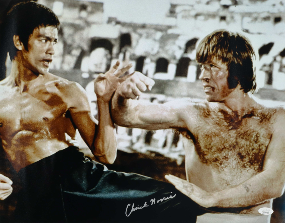 Chuck Norris Signed "The Way of the Dragon" 16x20 Photo (JSA ...