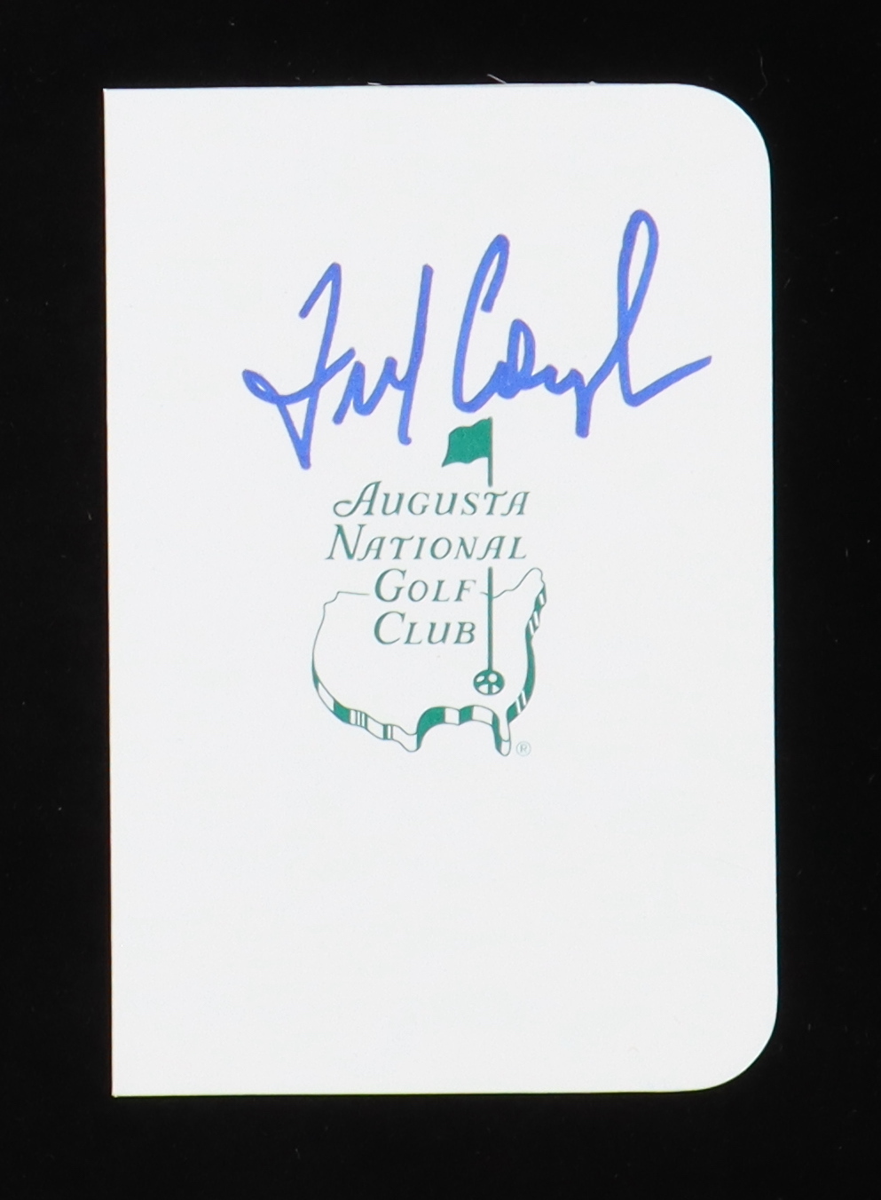 Fred Couples Signed Augusta National Golf Club Scorecard (JSA ...