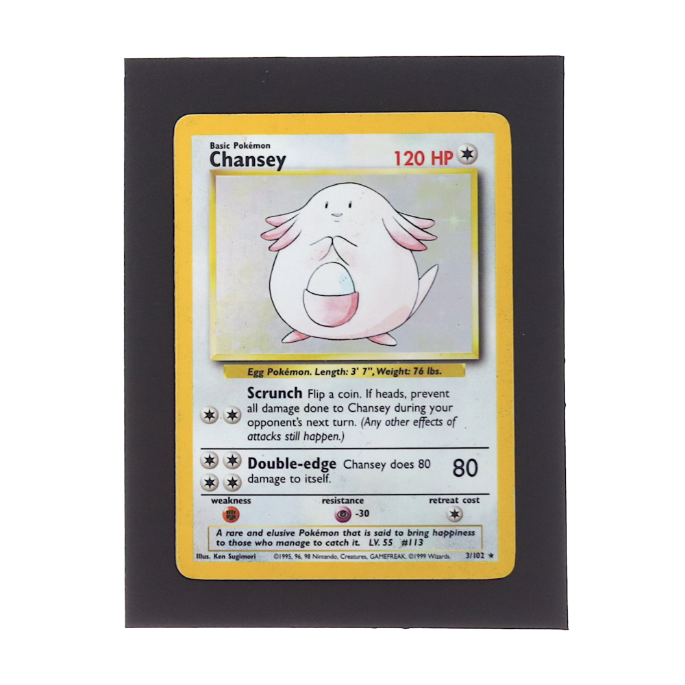 Chansey Pokemon 1999 Base Set Unlimited #3 Holo | Pristine Auction
