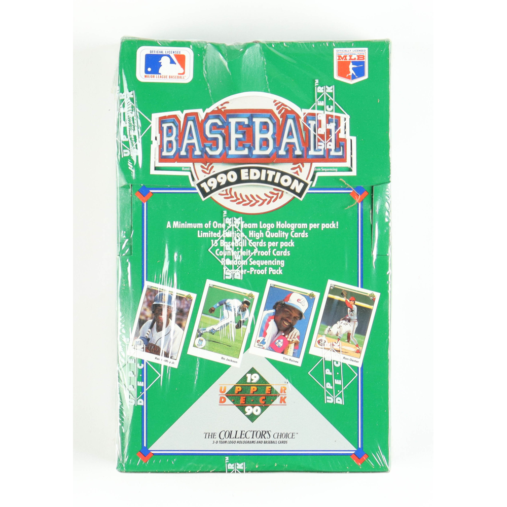 1990 Upper Deck Series 1 Baseball Wax Box With (36) Packs | Pristine 