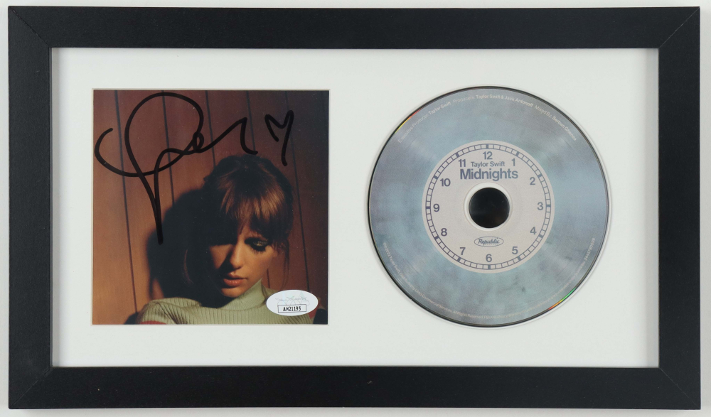 Taylor Swift Signed Custom Framed "Midnights" CD Booklet Display (JSA ...