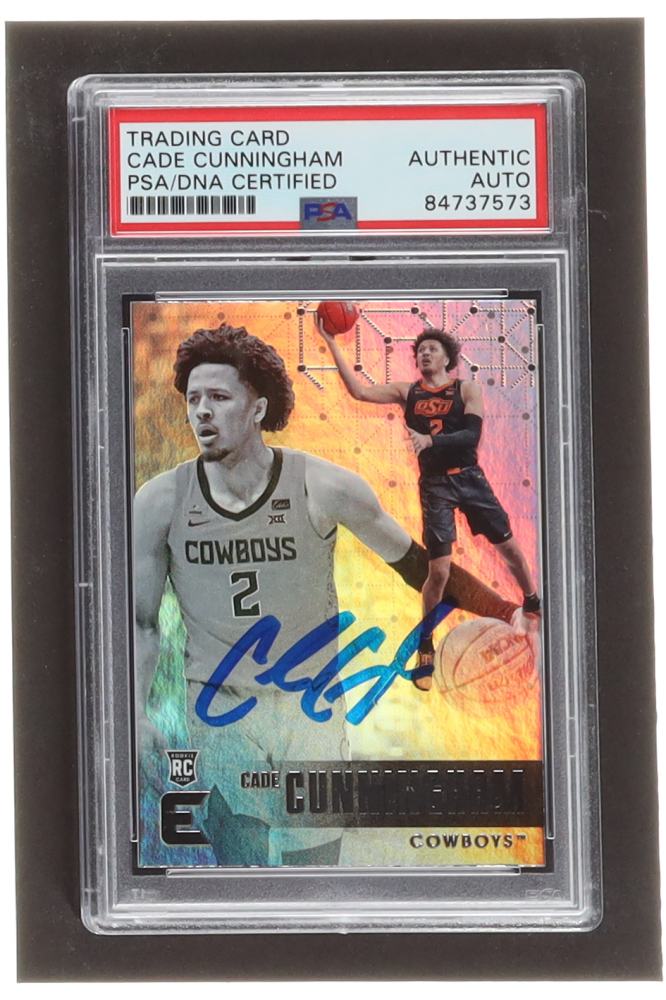 Cade Cunningham Signed 2021-22 Panini Chronicles Draft Picks #101 ...