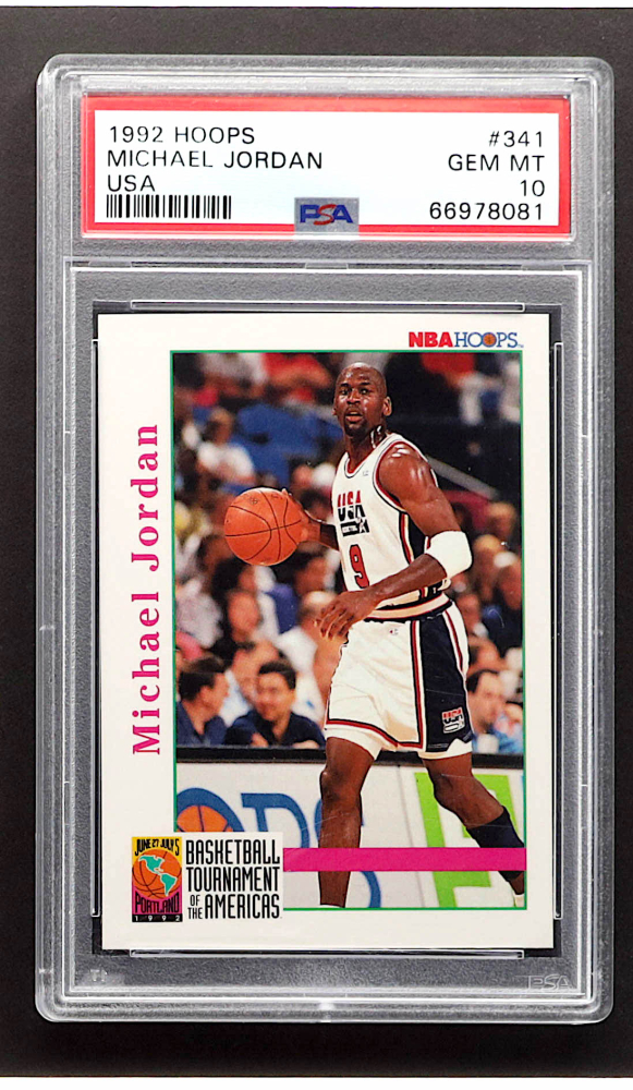 Michael Jordan 1992-93 Hoops #341 USA (PSA 10) | Pristine Auction