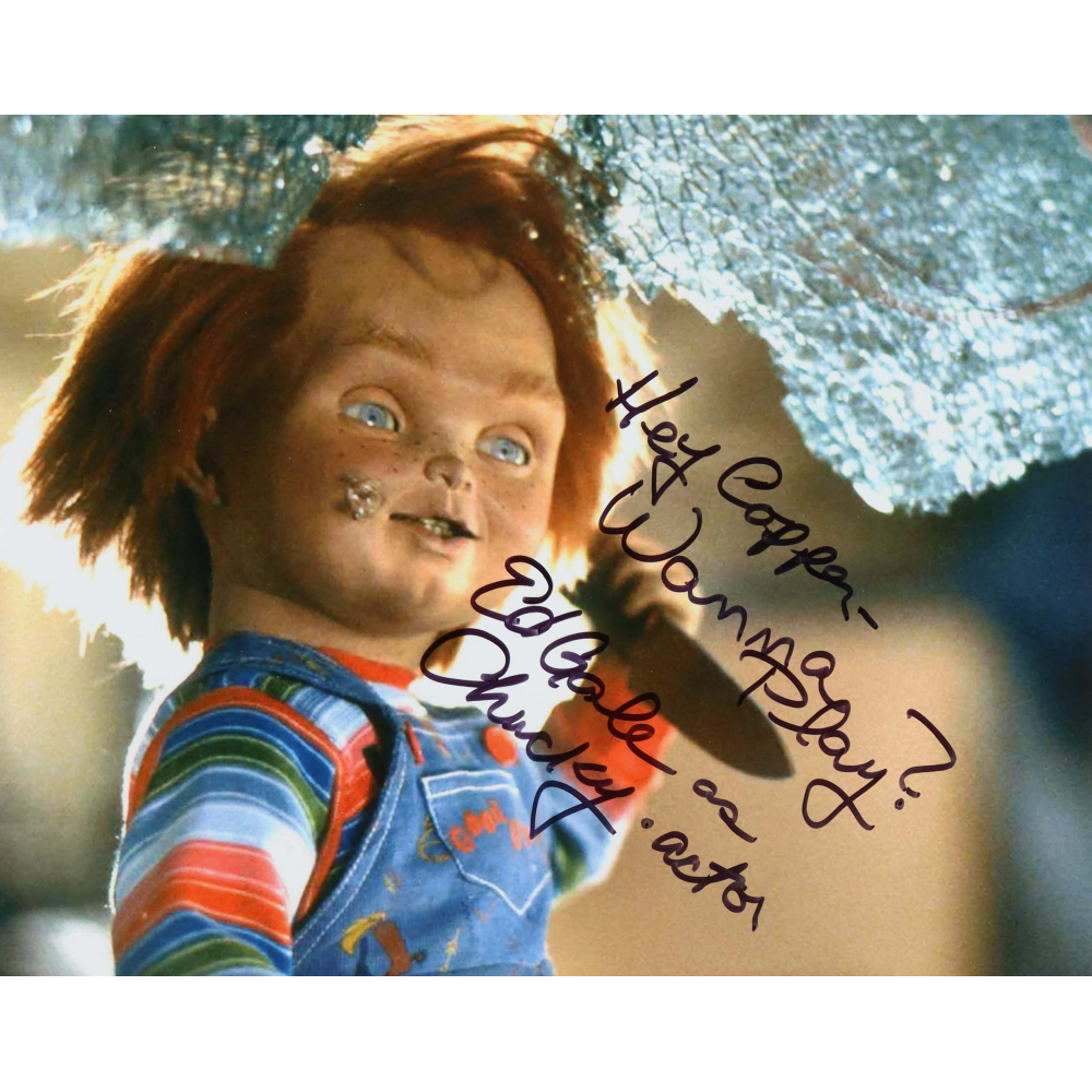 Ed Gale Signed "Child's Play" 8x10 Photo Inscribed "Hey Copper - Wanna ...