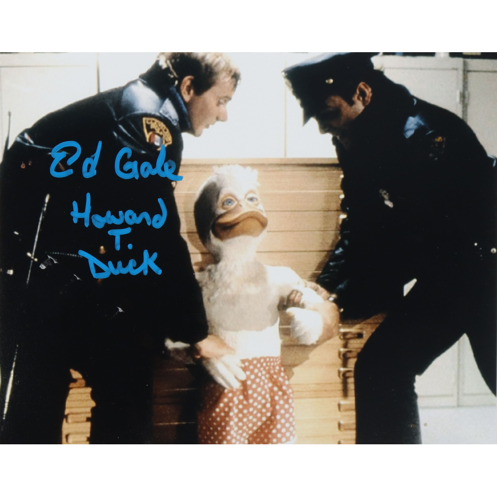 Ed Gale Signed "Howard the Duck" 8x10 Photo Inscribed "Howard T. Duck ...
