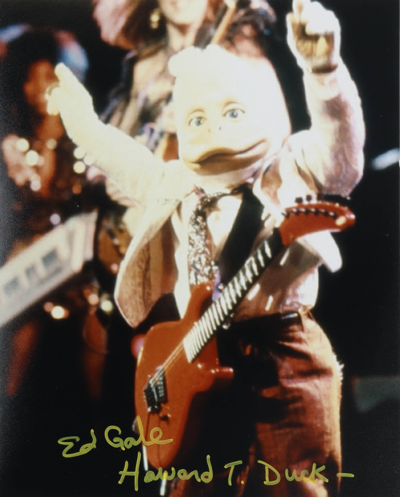 Ed Gale Signed "Howard the Duck" 8x10 Photo Inscribed "Howard T. Duck ...