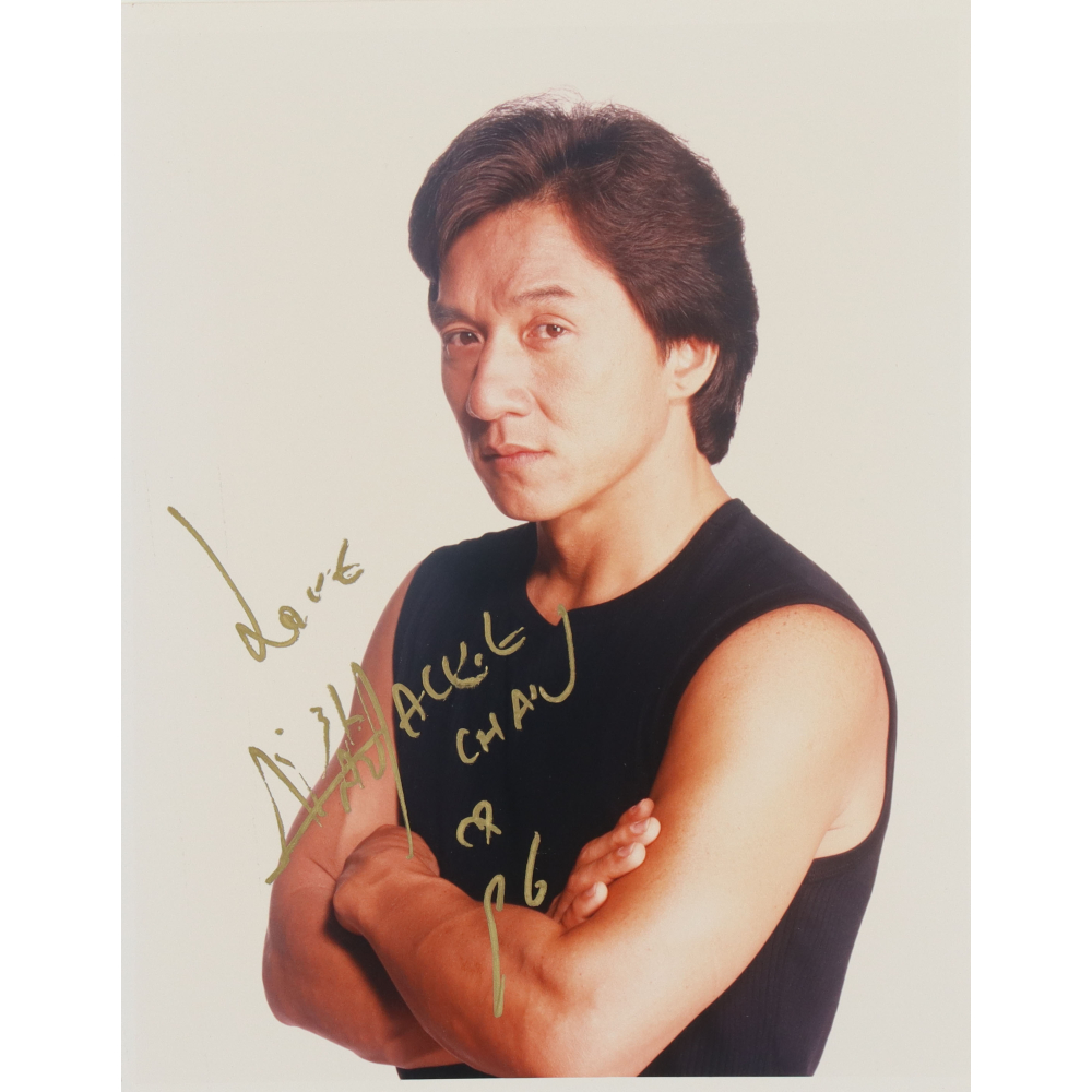 Jackie Chan Signed 8x10 Photo Inscribed "Love" (AutographCOA ...