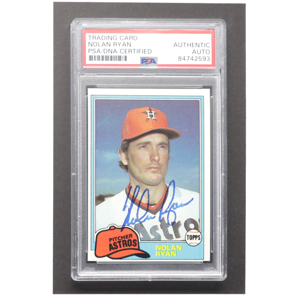 Nolan Ryan Signed 1981 Topps #240 (PSA) | Pristine Auction