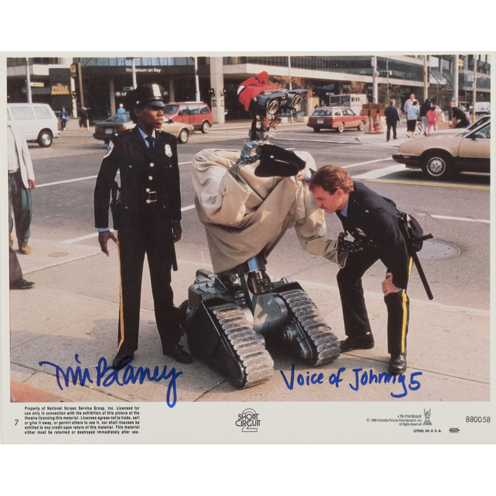Tim Blaney Signed "Short Circuit 2" 8x10 Photo Inscribed "Voice of ...