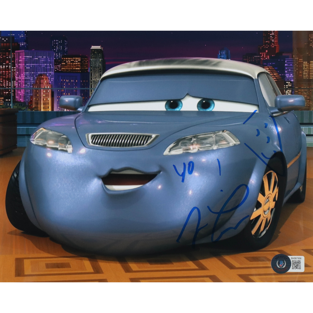 Jay Leno Signed "Cars" 8x10 Photo Inscribed "Yo!" with Hand-Drawn ...