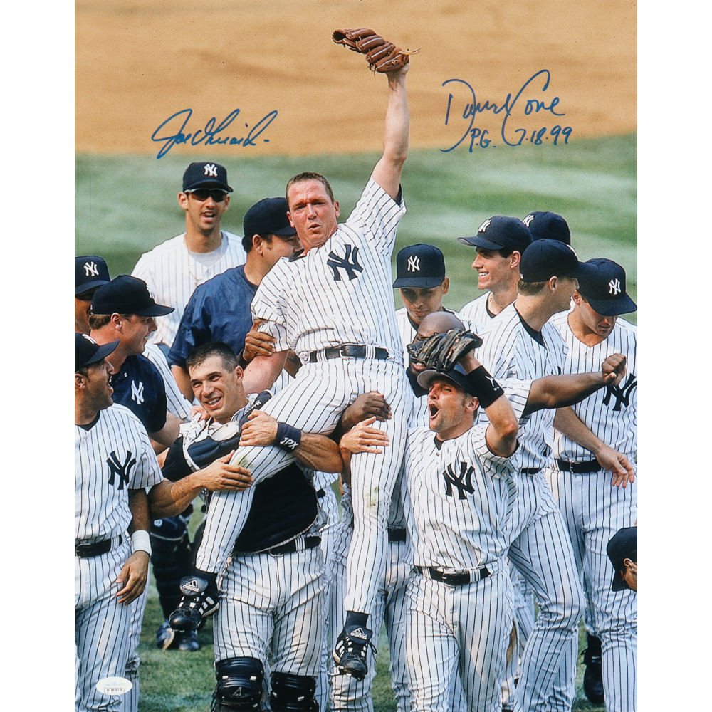 David Cone & Joe Girardi Signed Yankees 16x20 Photo Inscribed "P.G. 7. ...