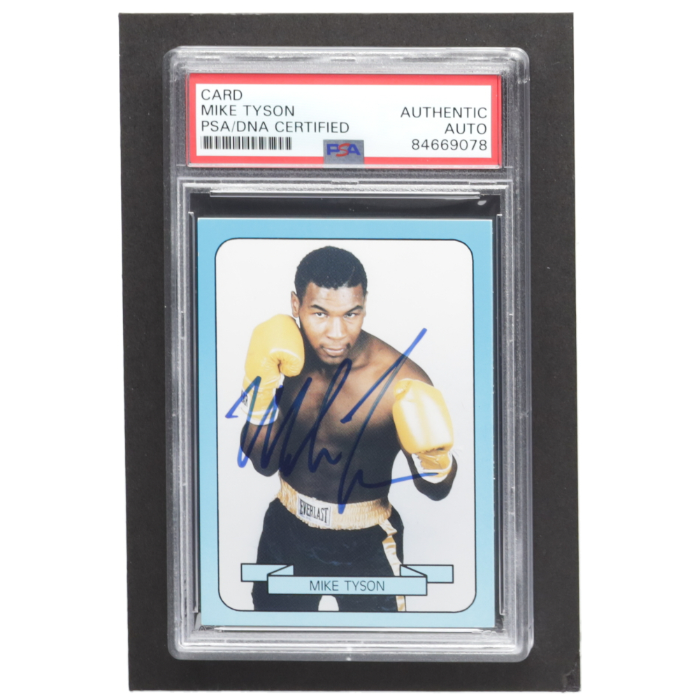 Mike Tyson Signed Trading Card (PSA) | Pristine Auction