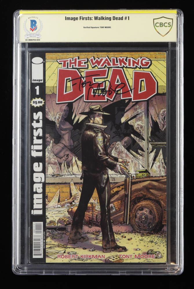Tony Moore Signed 2017 "Image Firsts: Walking Dead" #1 Image Comic Book ...