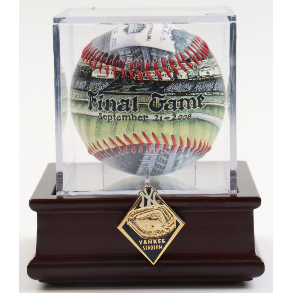 "Last Game at Yankee Stadium" Commemorative Baseball With Old Yankee ...