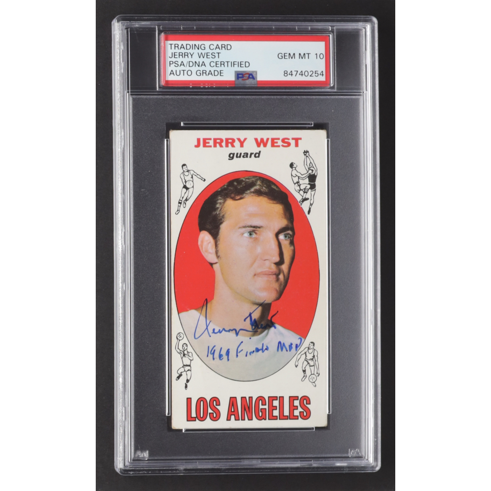 Jerry West Signed 1969-70 Topps #90 Inscribed "1969 Finals MVP" (PSA ...