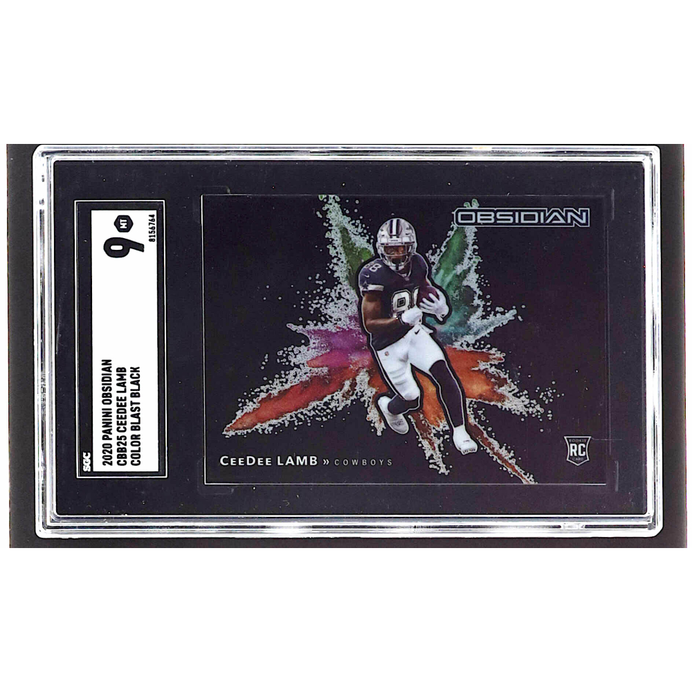 CeeDee Lamb 2020 Panini Obsidian Color Blast Black #25 RC (SGC 9 ...
