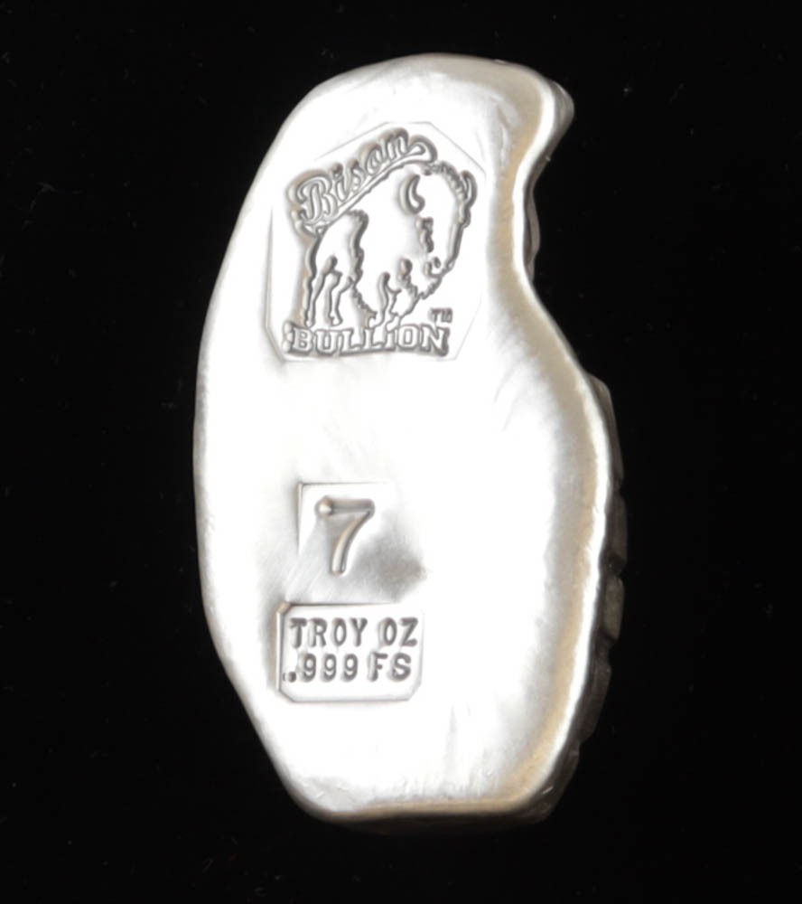 7oz .999 Bison Bullion Silver Grenade Bullion Bar | Pristine Auction