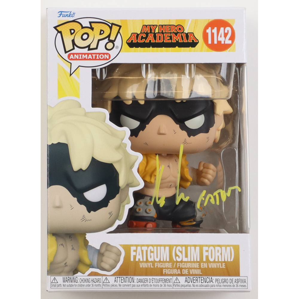 Kyle Hebert Signed "My Hero Academia" #1142 Fatgum (Slim Form) Funko ...