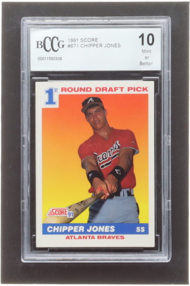 Chipper Jones 1991 Score #671 RC (BCCG 10) | Pristine Auction