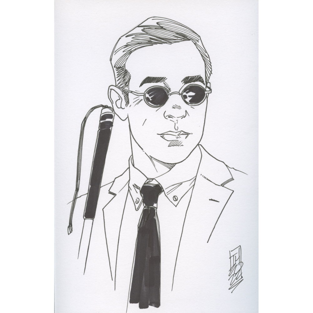 Matt Murdock | Daredevil - Marvel - Signed ORIGINAL 5.5" x 8.5" Drawing ...