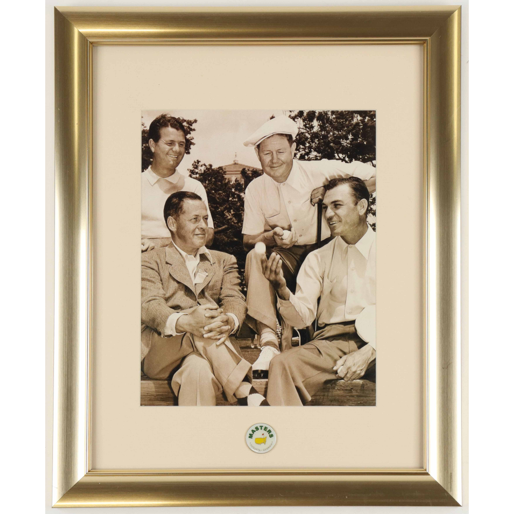 Ben Hogan, Bobby Jones & Byron Nelson "At the Masters" Custom Framed ...