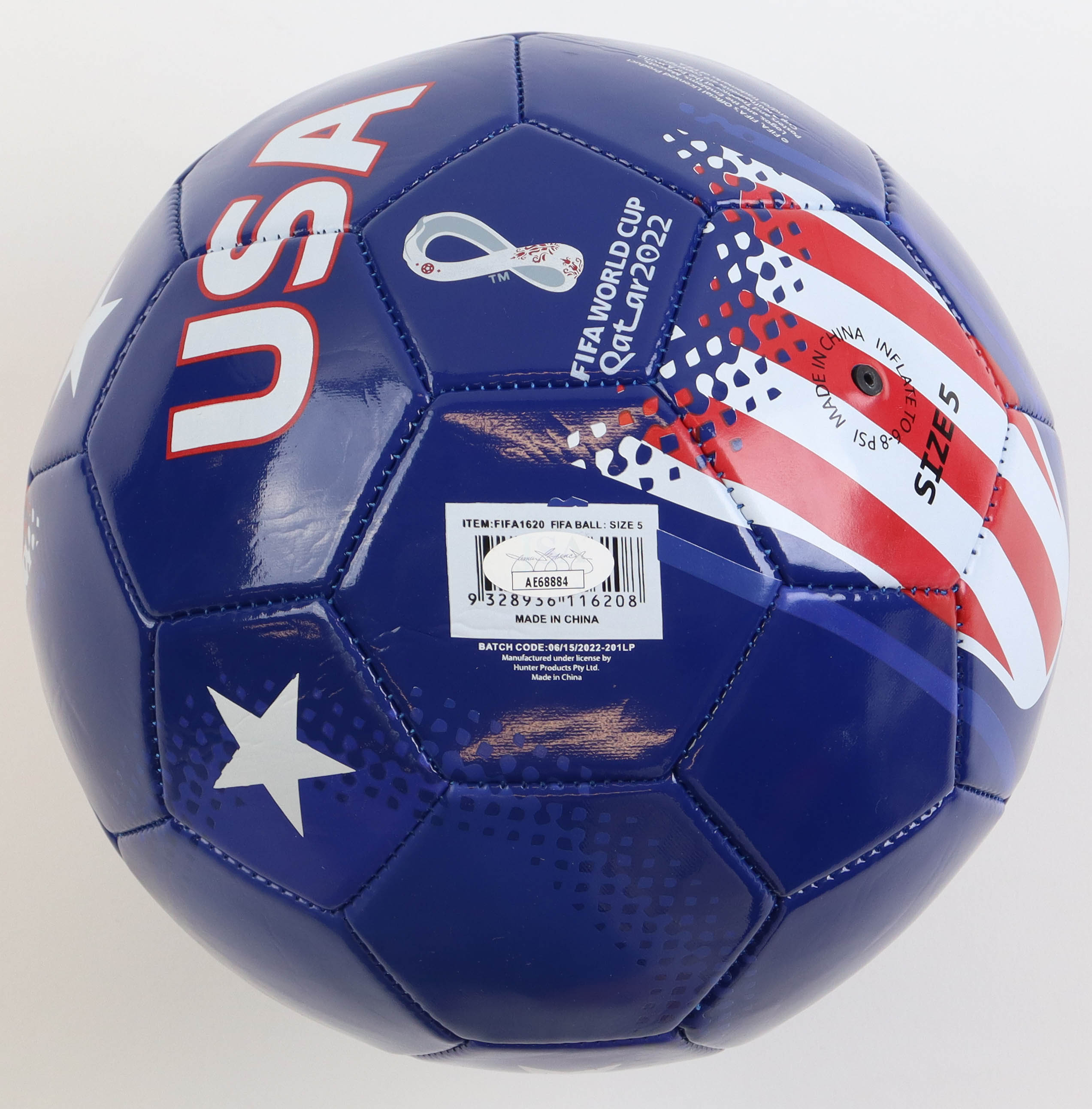 Christian Pulisic Signed FIFA World Cup Soccer Ball (JSA) | Pristine ...