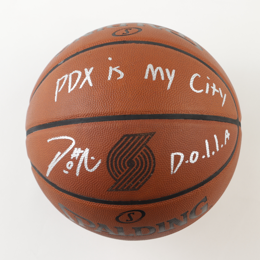 Damian Lillard Signed NBA Basketball Inscribed "PDX is My City" & "D.O ...