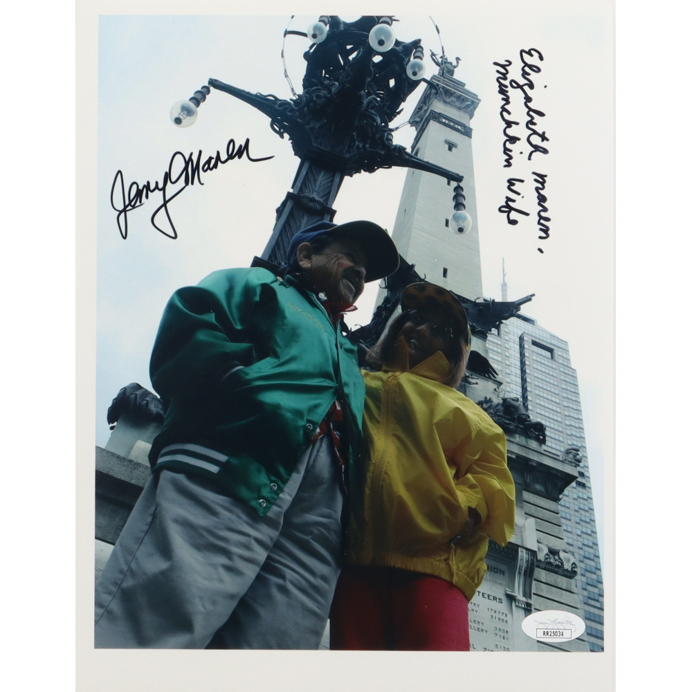 Jerry Maren & Elizabeth Maren Signed 8x12 Photo Inscribed "Munchkin ...