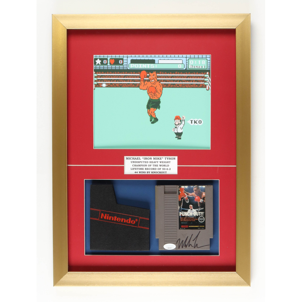 Mike Tyson Signed 1987 "Punch-Out!!" Vintage Nintendo Video Game ...
