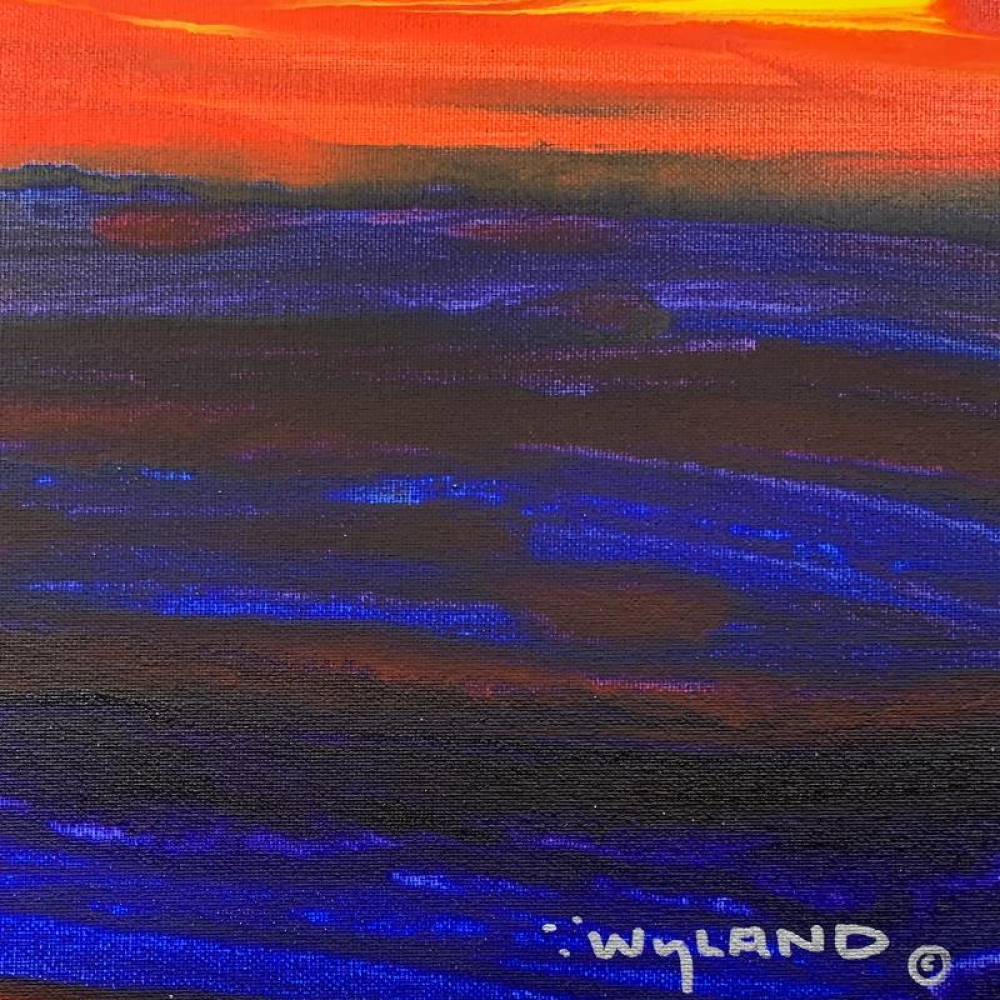 Wyland Signed "Untitled" Custom Framed Original Painting on Canvas (PA ...