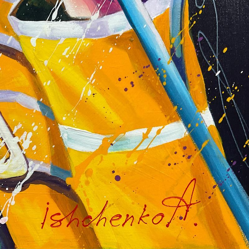 Alexander Ishchenko Signed "Freddy Mercury" 36x36 Original Acrylic ...
