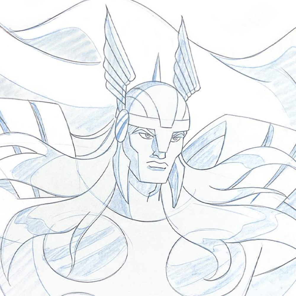 Marvel Comics "Thor" 12x10 Original Production Drawing on Animation ...