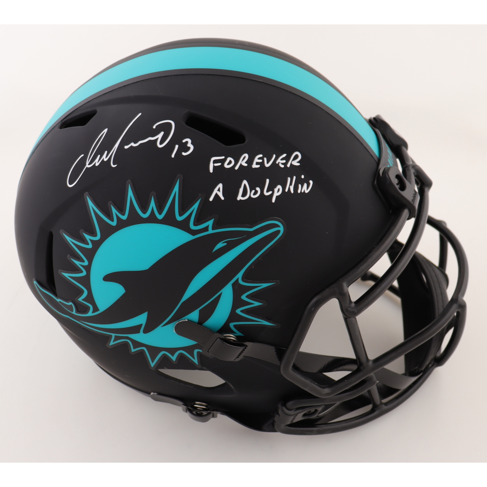 Dan Marino Signed Dolphins Full-Size Eclipse Alternate Speed Helmet ...