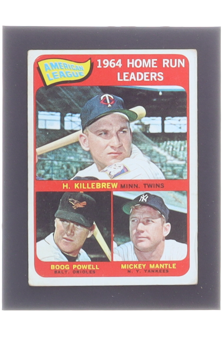 Harmon Killebrew / Mickey Mantle / Boog Powell 1965 Topps #3 AL Home ...
