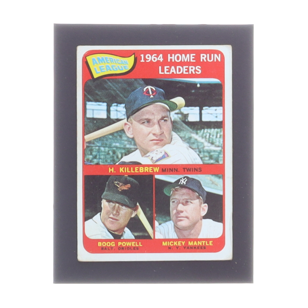 Harmon Killebrew / Mickey Mantle / Boog Powell 1965 Topps #3 AL Home ...