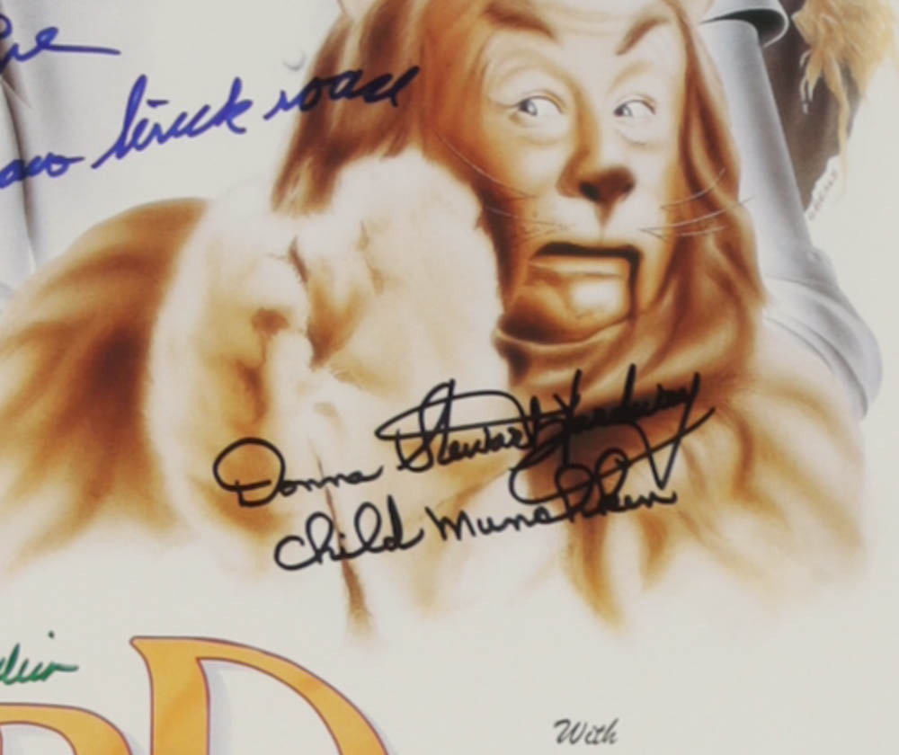 "The Wizard of Oz" 16x24 Photo Signed by (6) with Mickey Carroll, Karl ...