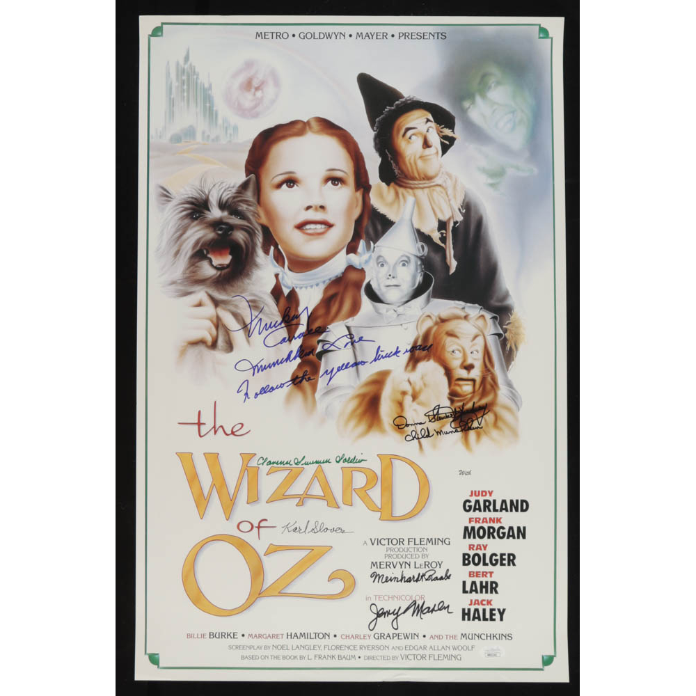 "The Wizard of Oz" 16x24 Photo Signed by (6) with Mickey Carroll, Karl ...