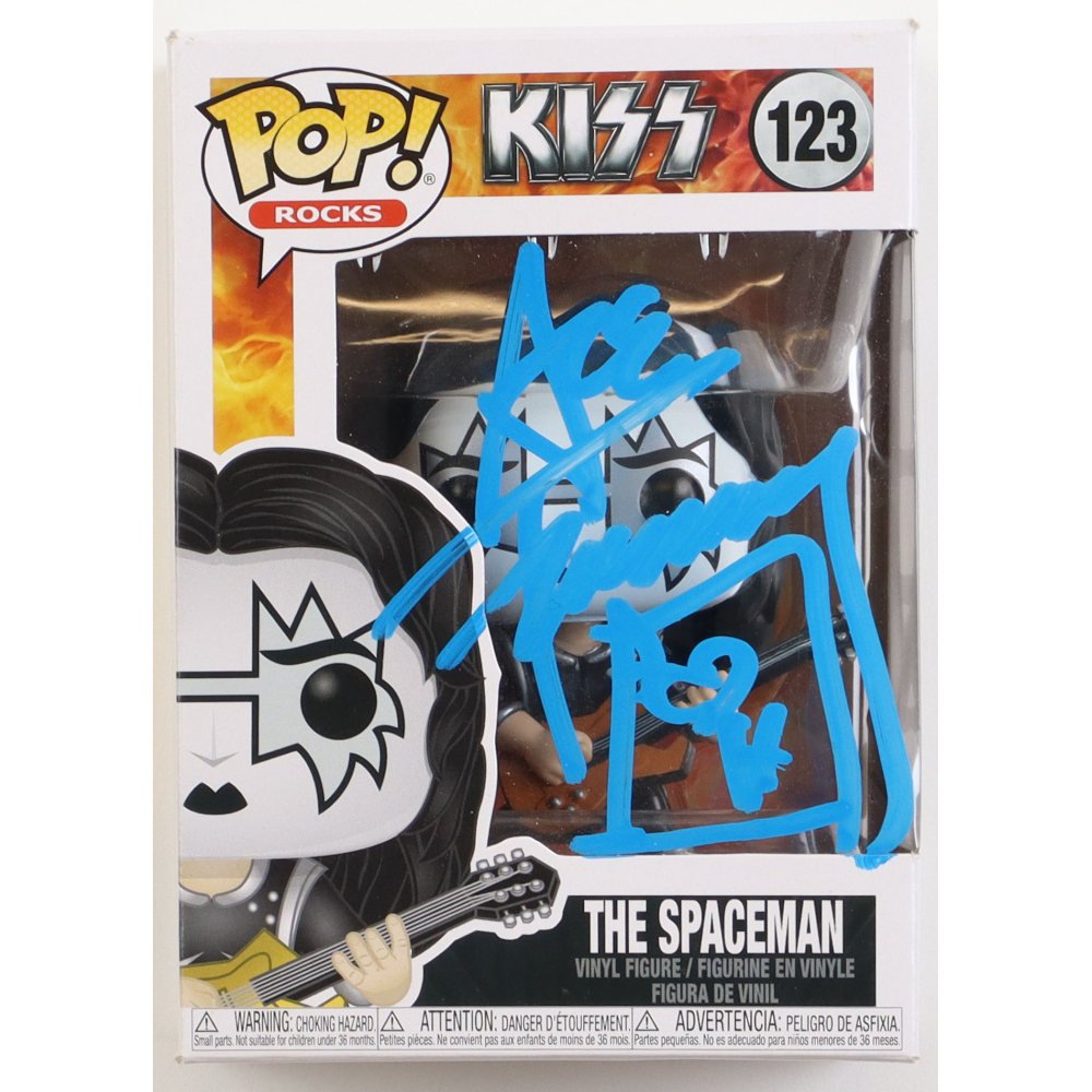 Ace Frehley Signed Kiss - The Spaceman #123 Funko Pop! Vinyl Figure ...