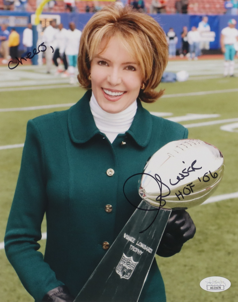 Lesley Visser Signed 8x10 Photo Inscribed "HOF 06" & "Cheers" (JSA ...