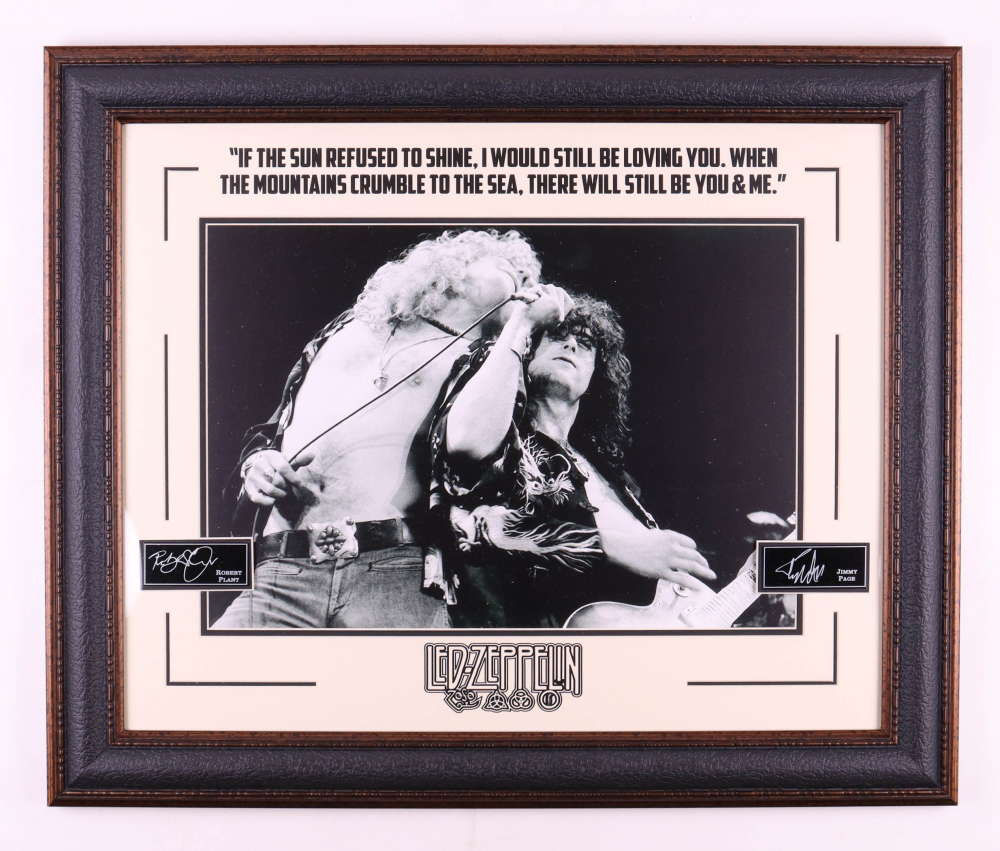 "Led Zeppelin" Custom Framed Photo Display | Pristine Auction