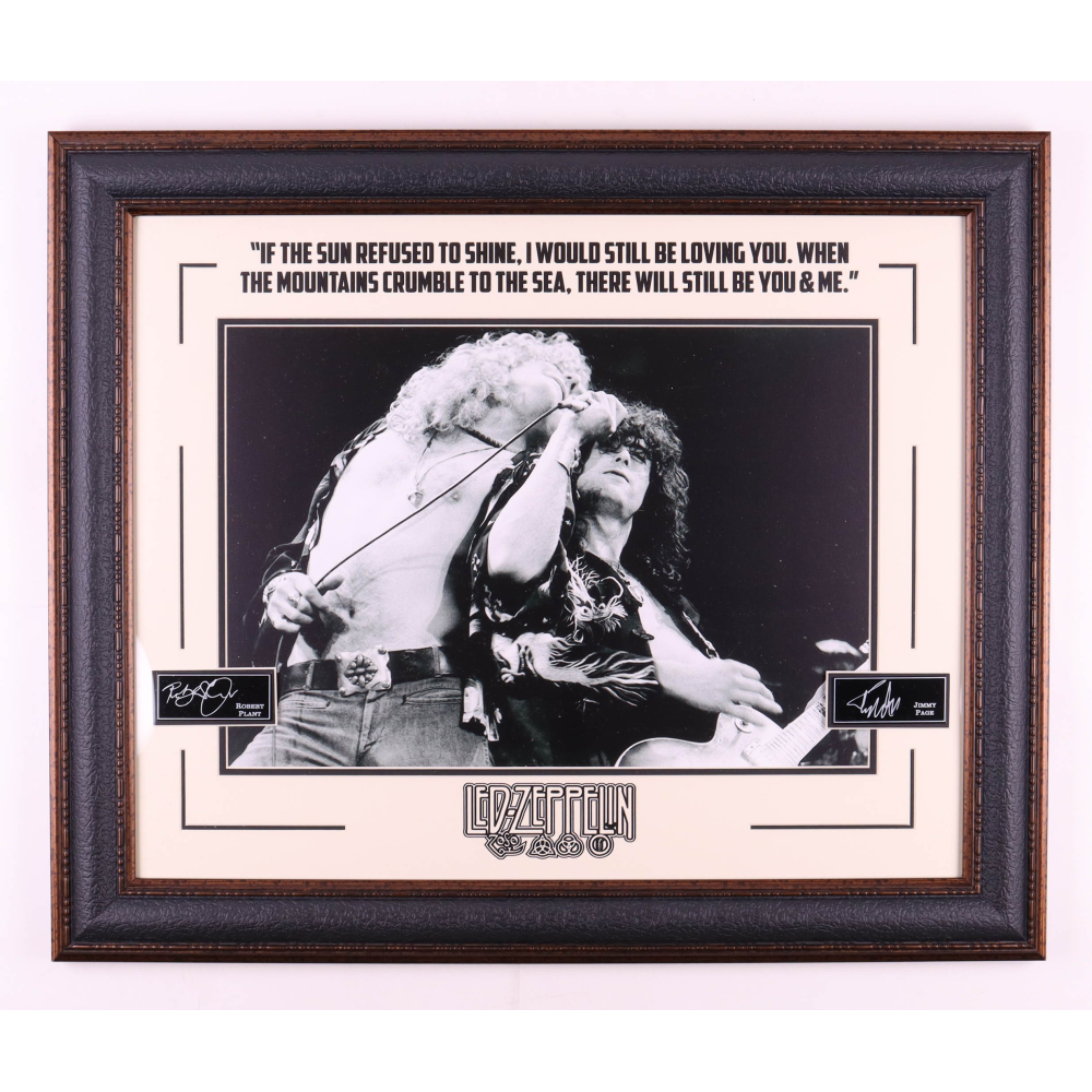 "Led Zeppelin" Custom Framed Photo Display | Pristine Auction