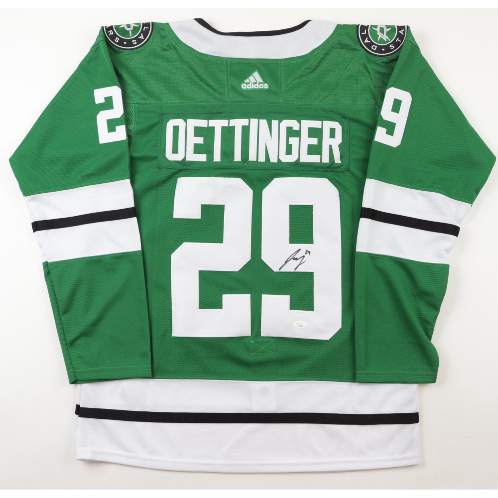 Jake Oettinger Signed Stars Jersey (JSA) | Pristine Auction