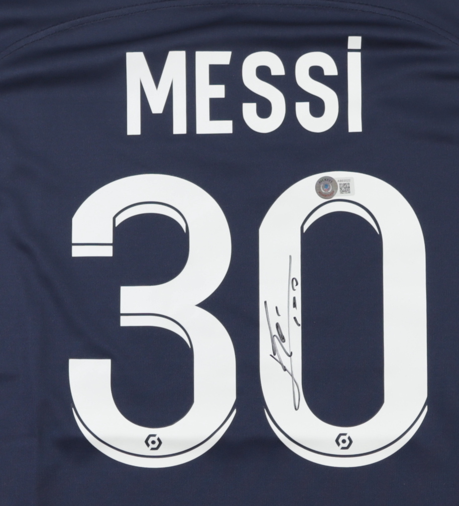 Lionel Messi Signed Paris Saint-Germain F.C. Jersey (Beckett ...