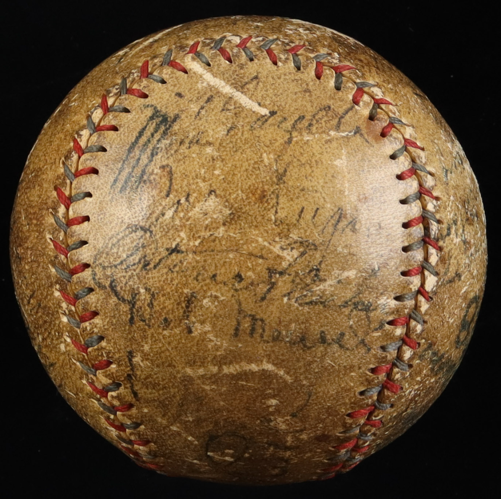 1928 Yankees Baseball Team-Signed by (16) with Babe Ruth, Leo Durocher ...