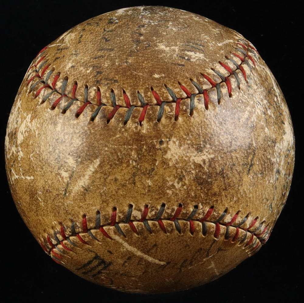 1928 Yankees Baseball Team-Signed by (16) with Babe Ruth, Leo Durocher ...