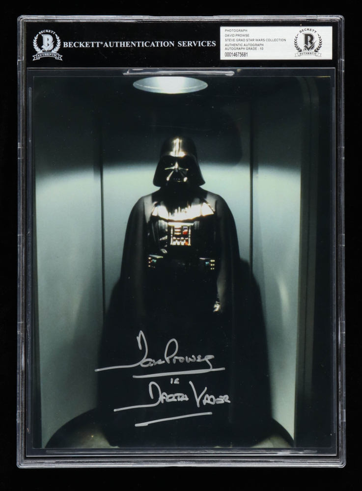 David Prowse Signed 8x10 Photo Inscribed "Darth Vader" (BGS) | Pristine ...