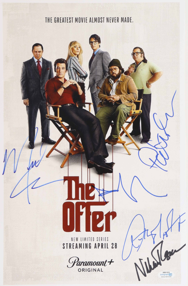 "The Offer" 11x17 Poster Signed by (5) with Miles Teller, Nikki Toscano ...