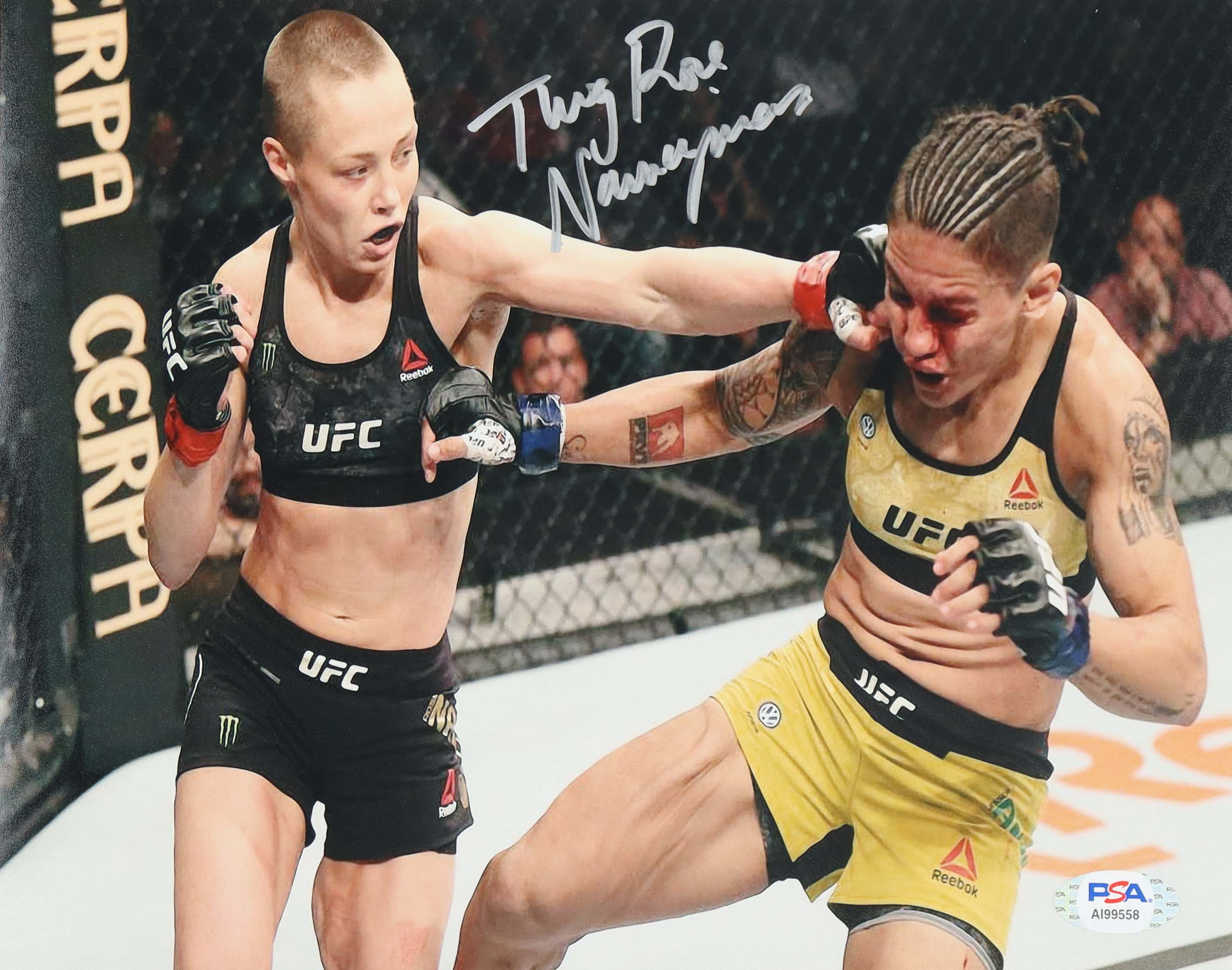 "Thug" Rose Namajunas Signed UFC 8x10 Photo (PSA) | Pristine Auction