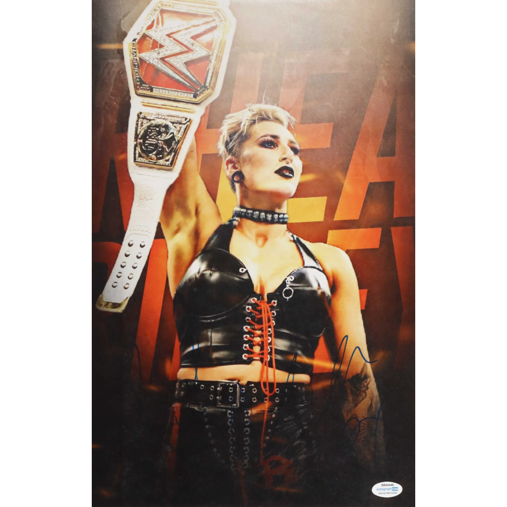 Rhea Ripley Signed WWE 11x17 Photo (AutographCOA) | Pristine Auction