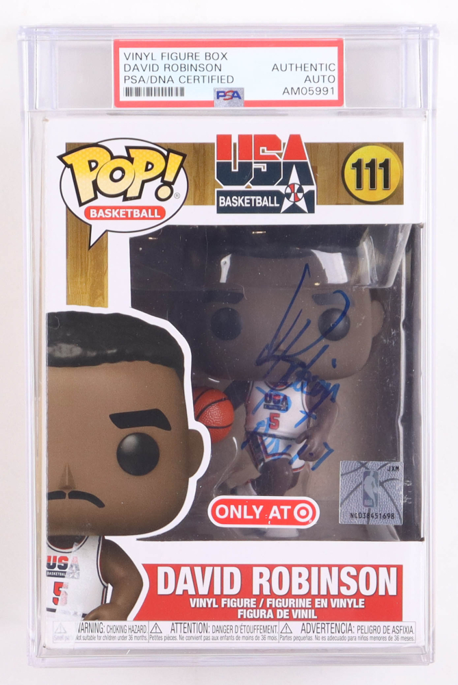 David Robinson Signed "Team USA" #111 Funko Pop! Vinyl Figure with ...